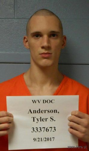 Tyler Anderson - DOC, West Virginia 9/21/2017 Arrest Mugshot